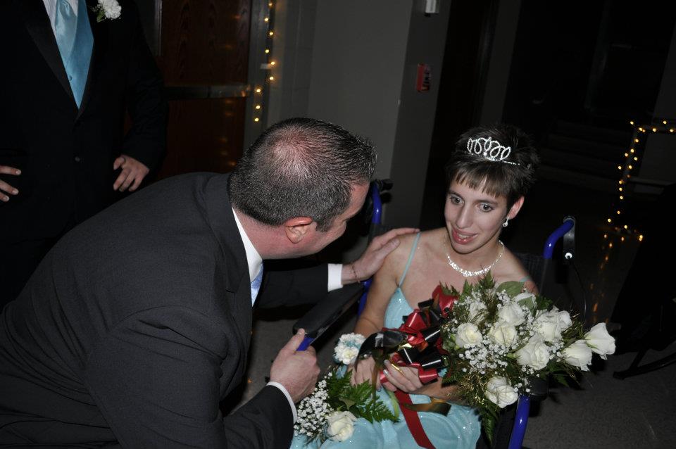 A girl with Cerebral Palsy won Prom Queen at my local high school.